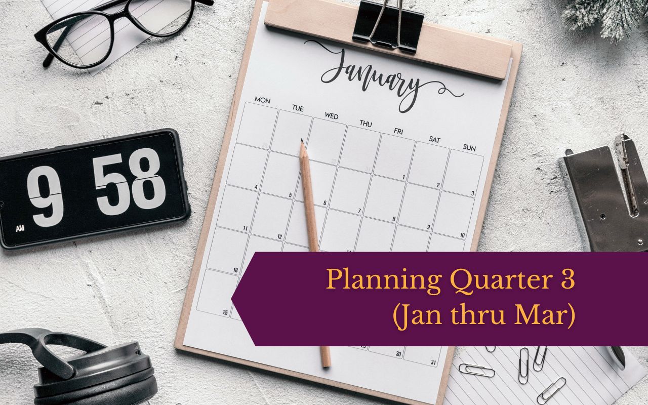 Planning Q3 of 2024-25 (January, February, March) - Academic Writing Studio